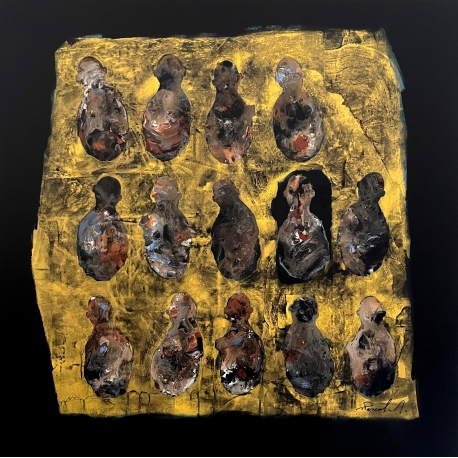 Sans titre, abstract painting by Pascal Marcel