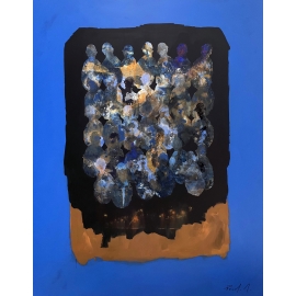 Sans titre, abstract painting by Pascal Marcel