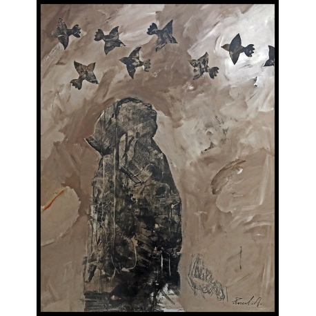 Sans titre, peinture abstraite de Pascal Marcel